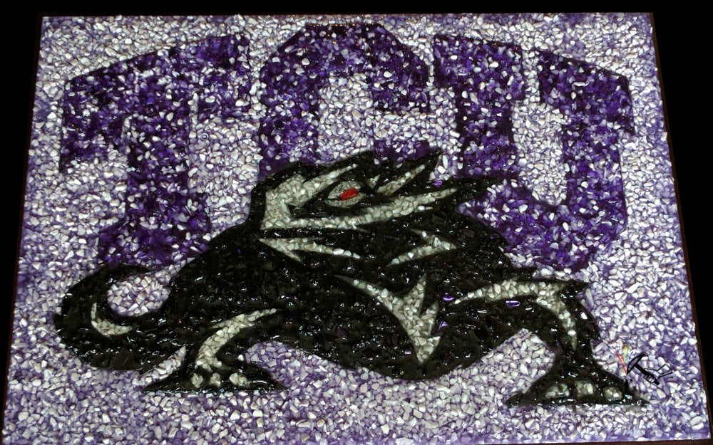 Commissioned TCU Wall Art Piece (#3) – Artisan Crafted Works