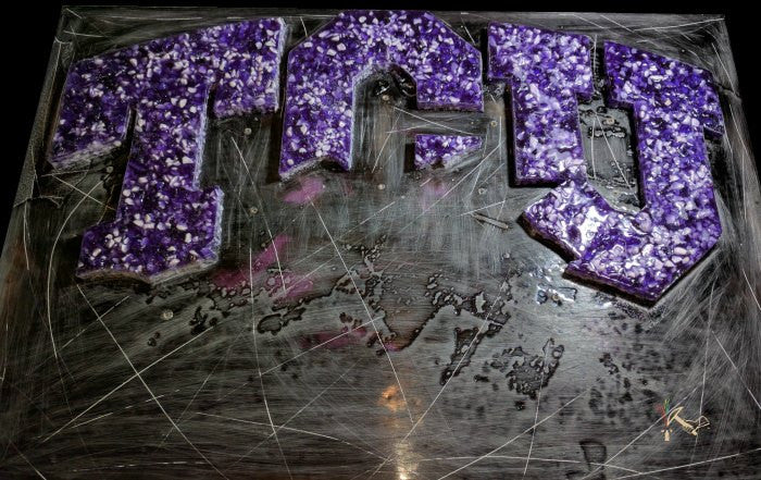Commissioned TCU Wall Art Piece (#2) – Artisan Crafted Works